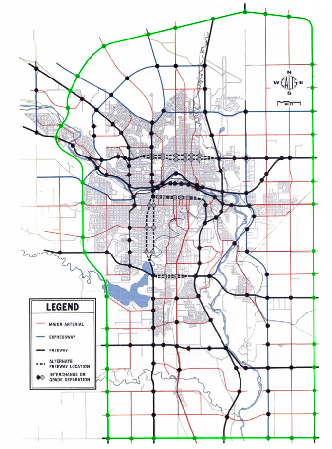 The Ring Road System – Initial Outlines (1956 to 1970) – Calgary Ring Road